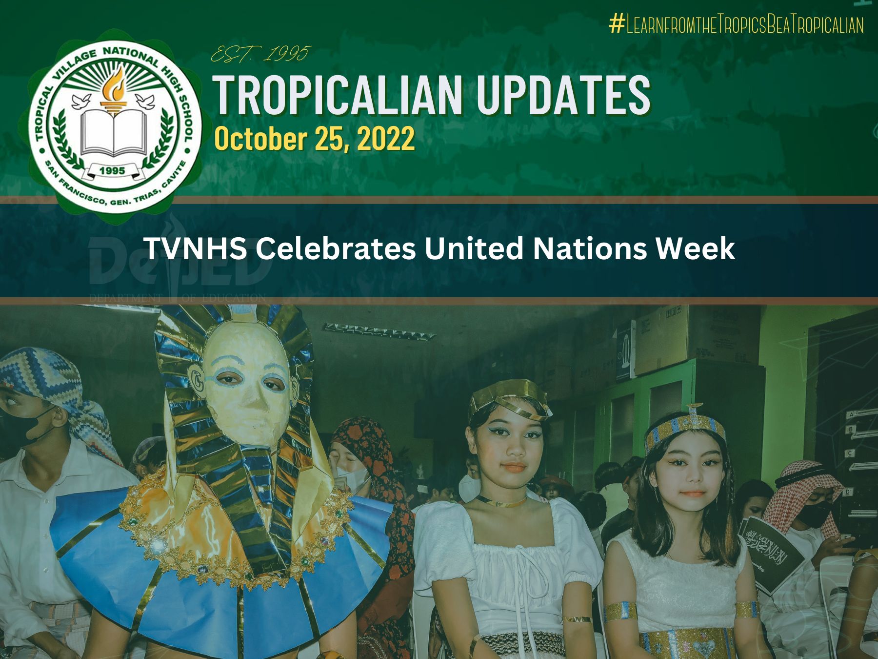 TVNHS Celebrates United Nations Week - Tropical Village National High ...