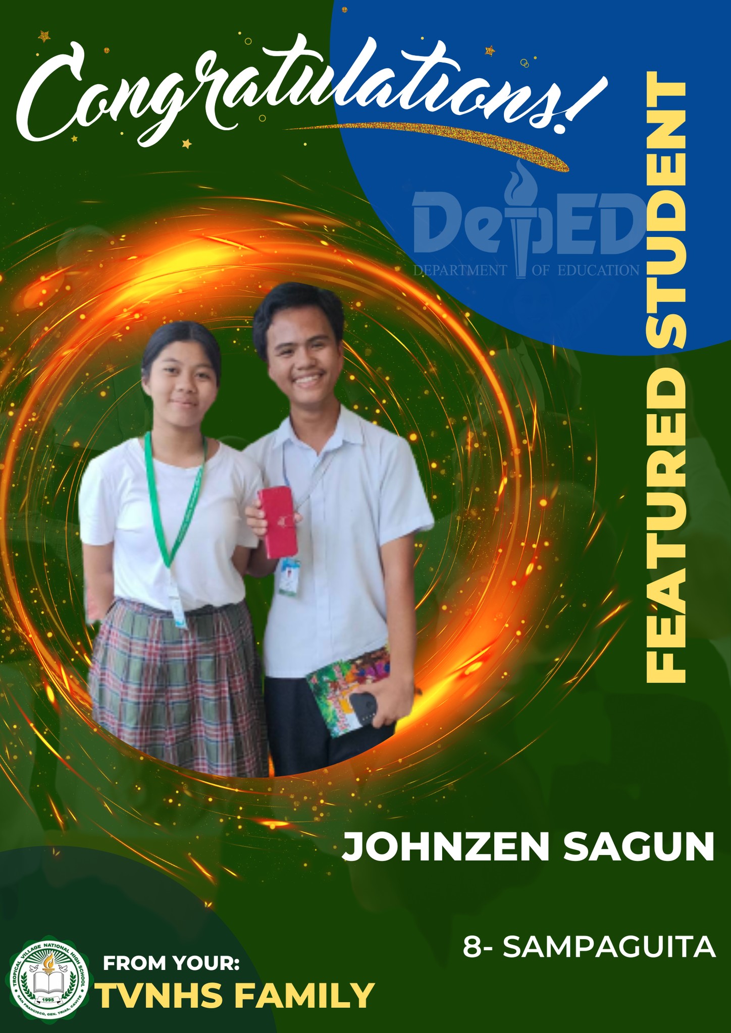Johnzen Sagun - Tropical Village National High School
